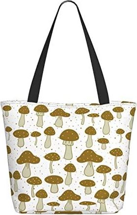 AOOEDM Le sac &agrave; provisions pour femme &agrave; motif de champignons vari&eacute;s 13 x 11 x 7 pouces. Le cadeau parfait pour la Saint-Valentin. Cest de la Saint-Valentin p