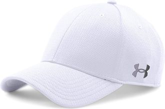 Under Armour Kappe mit gebogenem Rand, f&uuml;r Herren, Herren, Wei&szlig; / Schwarz