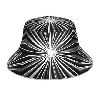 Generic Chapeau De Seau Unisexe Image dun Rayon De Lumi&egrave;re Femme Chapeau De P&ecirc;cheur &Eacute;t&eacute; Mode Bonnet Soleil, pour Plage, Le Camping, La Randonn&eacute;e, 56-58cm