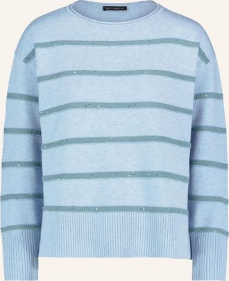 Betty Barclay Pullover Mit Pailletten blau