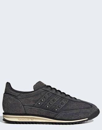 adidas Originals SL 72 OG sneakers gris fonc&eacute; avec semelle cr&egrave;me