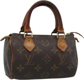 Louis Vuitton Pre-owned Mini Speedy - Femme - Pre-owned - Brun - Taille: ONE Size