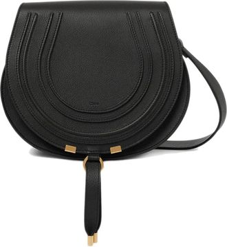Chlo&eacute; Femme, Sacs, Noir, Taille: ONE Size Marcie Saddle Bag