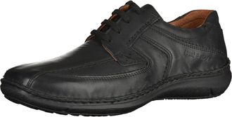 Josef Seibel Anvers 08 Herren Derby Schnürhalbschuhe Komfort Halbschuhe aus Echtleder,Schwarz (600 schwarz),40 EU