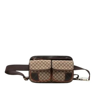 Celine Pre-owned Vintage Canvas Belt Bag - Femme - Pre-owned - Beige - Taille: ONE Size
