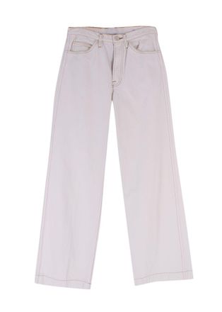 Frame Denim Ecru Le Italien White Denim Jeans Size 27/69
