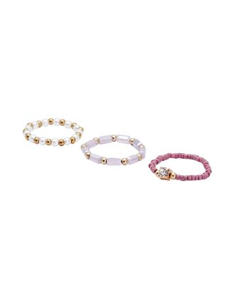 8 by YOOX BRADED RING SET