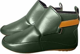 Generic Bottines pour femme - Num&eacute;ro 37 - Automne et hiver - Bottines &agrave; bout rond - Talon bas - Lacets ronds, vert, 37 EU