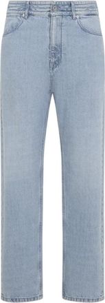 Jil Sander Homme, Jeans, Bleu, Taille: W33 Marble Blue Cotton Jeans