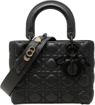 Dior Sac &agrave; main Lady Dior Pre-owned - Femme - Pre-owned - Noir - Taille: ONE Size