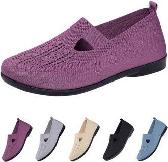 Generic Chaussures pour Femme sans Lacets, Chaussures Plates d&eacute;contract&eacute;es, Chaussures de randonn&eacute;e en Respirante, &eacute;l&eacute;gantes et Confortables, Chaussures d&eacute;t&eacute; 