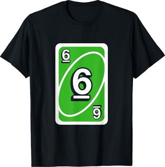 Uno Halloween gr&uuml;ne 6 Karte T-Shirt