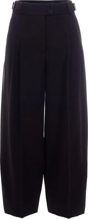 Patrizia Pepe Femme, Pantalons, Noir, Taille: 36 FR Wide Pantalons