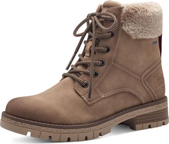 s.Oliver Damen Stiefeletten zum Schn&uuml;ren mit Rei&szlig;verschluss Wasserabweisend, Braun (Pepper), 39 EU
