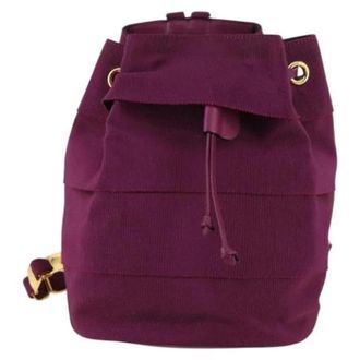 Ferragamo Pre-owned Canvas Rucksack - - Pre-owned - Damen - Lila - ONE SIZE