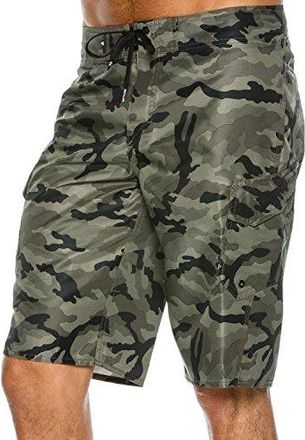 Quiksilver Mens Manic 22 Inch Boardshort, Forest Night, 33