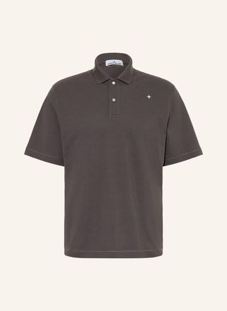Stone Island Piqu&eacute;-Poloshirt Stellina grau