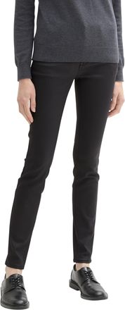 Tom Tailor Damen Coated Alexa Skinny Jeans in Leder-Optik, 14482 - Deep Black, 29/30