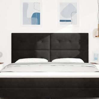 vidaXL vidaXL Kopfteil mit Knopfheftung Schwarz 180 cm Samt