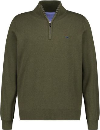 Fynch-Hatton Fynch-Hatton Herren Pullover gr&uuml;n Baumwolle unifarben