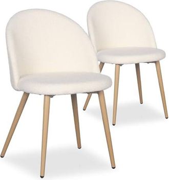 Menzzo Maury Stuhl, cremefarben, L51 x T56 x H75 cm