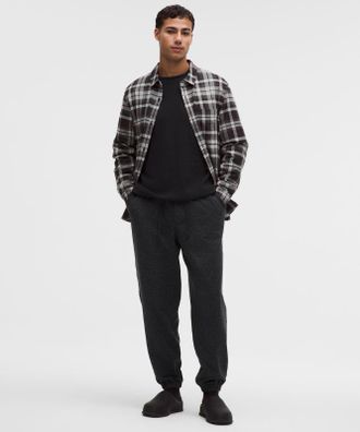 lululemon Pantalon de jogging d&eacute;contract&eacute; en Soft Jersey &eacute;pais Standard pour Hommes - Noir - Taille 2XL