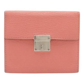Herm&egrave;s Pre-owned Chevre Click Mini Card Case Wallet - - Pre-owned - Damen - Rosa - ONE SIZE