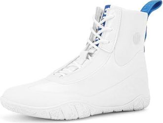 Generic Chaussures De Lutte Et De Boxe pour Hommes, Montantes, Respirantes, L&eacute;g&egrave;res, Antid&eacute;rapantes, pour Comp&eacute;tition, Entra&icirc;nement Et Fitness,Blanc,40 EU