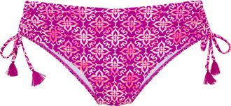Vivance Bikini-Hose VIVANCE Cheerio, Damen, Gr. 36, N-Gr, pink (beere bedruckt), Recycling-Polyamid, bedruckt, Badehosen Bikini-Hose, mit stylischem Allover-P