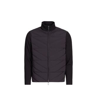 Emporio Armani Blouson droit col montant