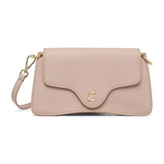 Coccinelle Femme, Sacs, Rose, Taille: ONE Size Sac bandouli&egrave;re en cuir grain&eacute; avec fermeture magn&eacute;tique