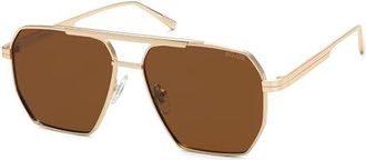 Sojos Lunettes de soleil r&eacute;tro surdimensionn&eacute;es carr&eacute;es polaris&eacute;es pour femmes hommes vintage nuances UV400 classiques grand cadre en m&eacute;tal lunettes de sole