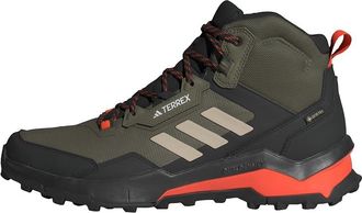 adidas Herren Terrex AX4 Mid Gore-TEX Hiking Shoes, Olive Strata/Wonder Beige/Core Black, 38 2/3 EU