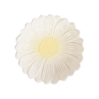 Sagaform Dagny Bl&uuml;tenform Sch&uuml;ssel aus Dolomit in der Farbe Wei&szlig;, Sp&uuml;lmaschinenfest, 16cm, 5018453