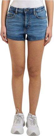 Guess Femme, Shorts, Bleu, Taille: W30 Vintage High Waist Shorts