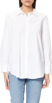 Tom Tailor Damen 1027064 poplin Blouse, 20000-White, 44
