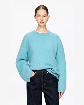 Arket Pullover Aus Alpakawolle Und Wolle -T&uuml;rkis