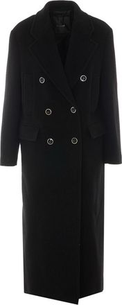 Pinko Knielanger Mantel - Schwarz