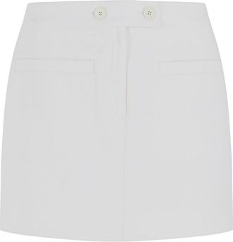 Courr&egrave;ges Mini Jupe - Blanc