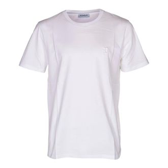 Dondup Homme, Tops, Blanc, Taille: 2XL T-shirt col rond brod&eacute; pour homme