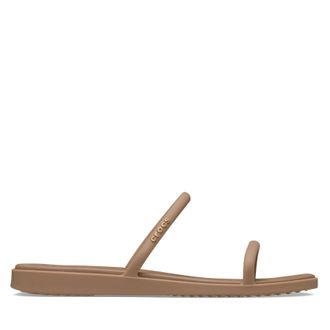 Crocs Pantoletten Crocs Miami Two Strap Sandal 209795 Braun