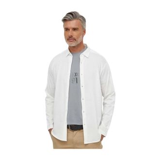 A|X Armani Exchange Baumwollhemd - - Shirts - Herren - Beige - XL