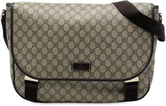 Gucci Hobo Bags - GG Supreme Messenger Bag - Gr. unisize - in Braun - f&uuml;r Damen