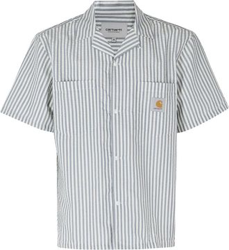 Carhartt Work in Progress Homme, Chemises, Bleu, Taille: S S/S Leavel Shirt