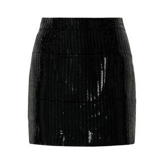 Roberto Cavalli Pailletten-Minirock - - Skirts - Damen - Schwarzk - S