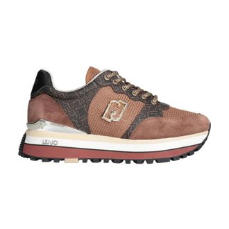 Liu Jo Braune Leder Sneakers Must-Have Ai23 - - Shoes - Damen - Braun - 36 EU
