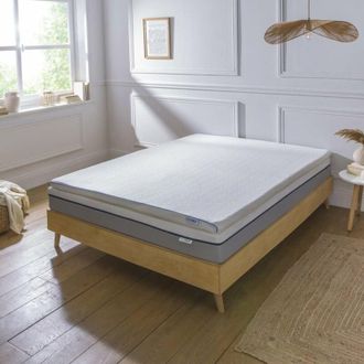 Bleu Calin Bleu Calin - Surmatelas M&eacute;moire de forme 7cm - d&eacute;houssable et respirant- 160x200cm