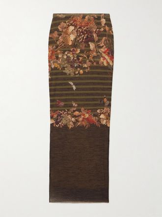 Jean Paul Gaultier Marini&egrave;re Grape Rock Aus Bedrucktem Mesh - Gr&uuml;n