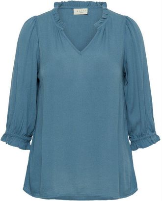 Kaffe Curve Langarmbluse Halblange Ärmel KCkiv Große Größen