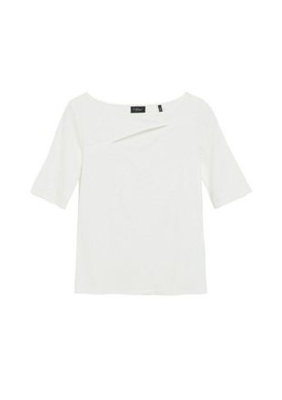 s.Oliver Kurzarmshirt T-Shirt Jersey-T-Shirt im Slim Fit mit Cut-out